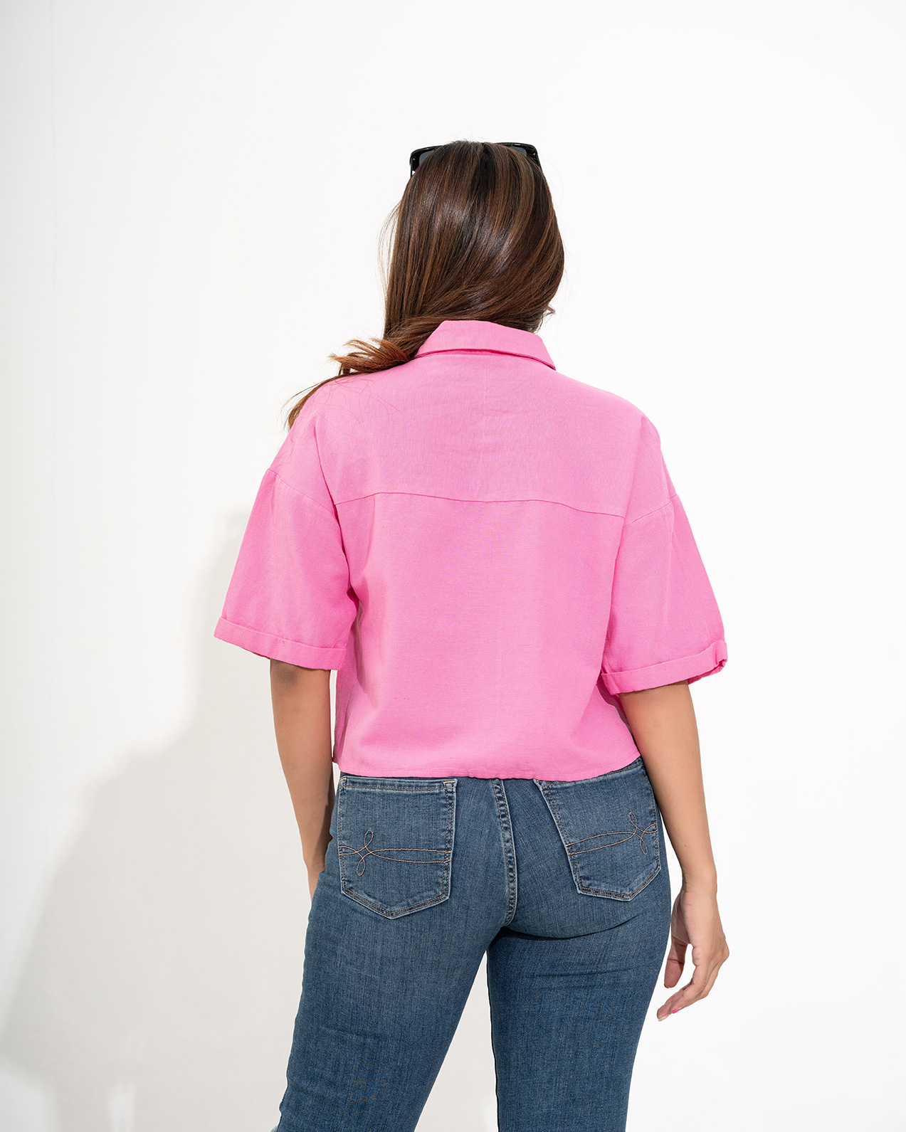 BUTTON DOWN CROPPED SHIRT – Helly Wild